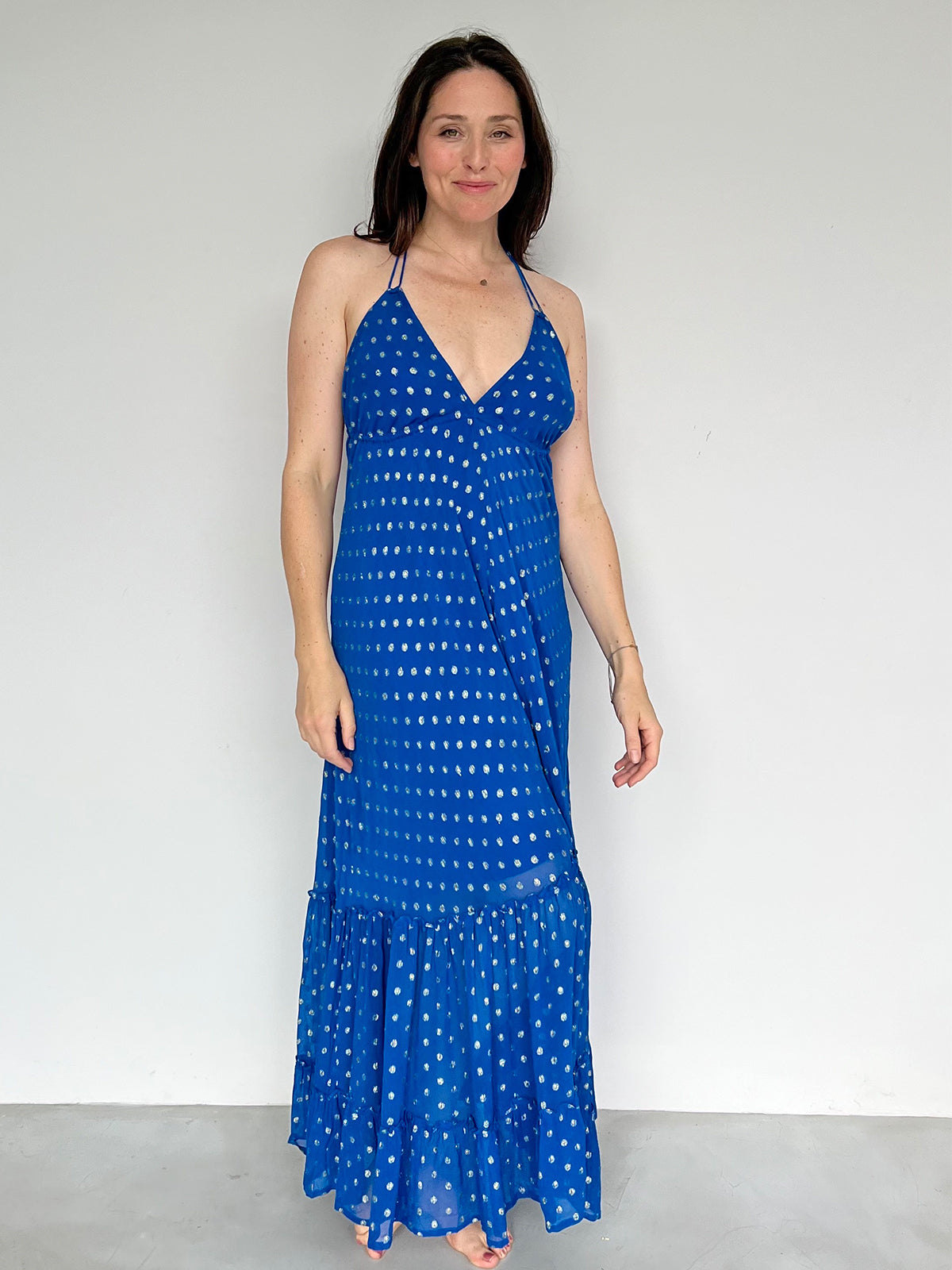 Stardust Official | Hanky Dress Electric Blue Dots