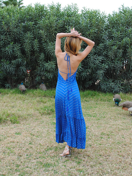 Stardust Official | Hanky Dress Electric Blue Dots